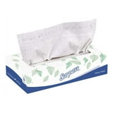 Surpass 21340 White Unscented 2-Ply Facial Tissue Flat Box (100 Tissues ...