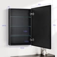 20"x30" Rectangle Wall Mounted Bathroom Vanity Mirror with Storage ...