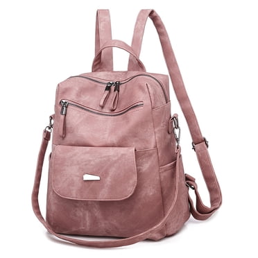 MKP Woman Leather Backpacks Handbags Anti-theft Travel School Books Bag ...