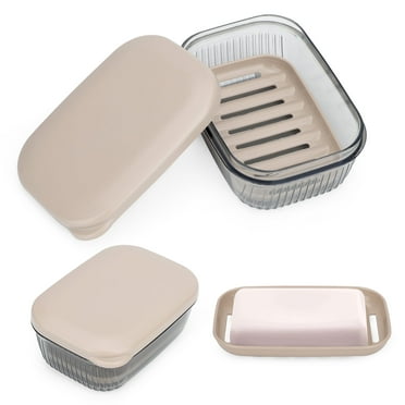 DODAMOUR 2 Pack Travel Soap Container Small, Portable Bar Soap Holder ...