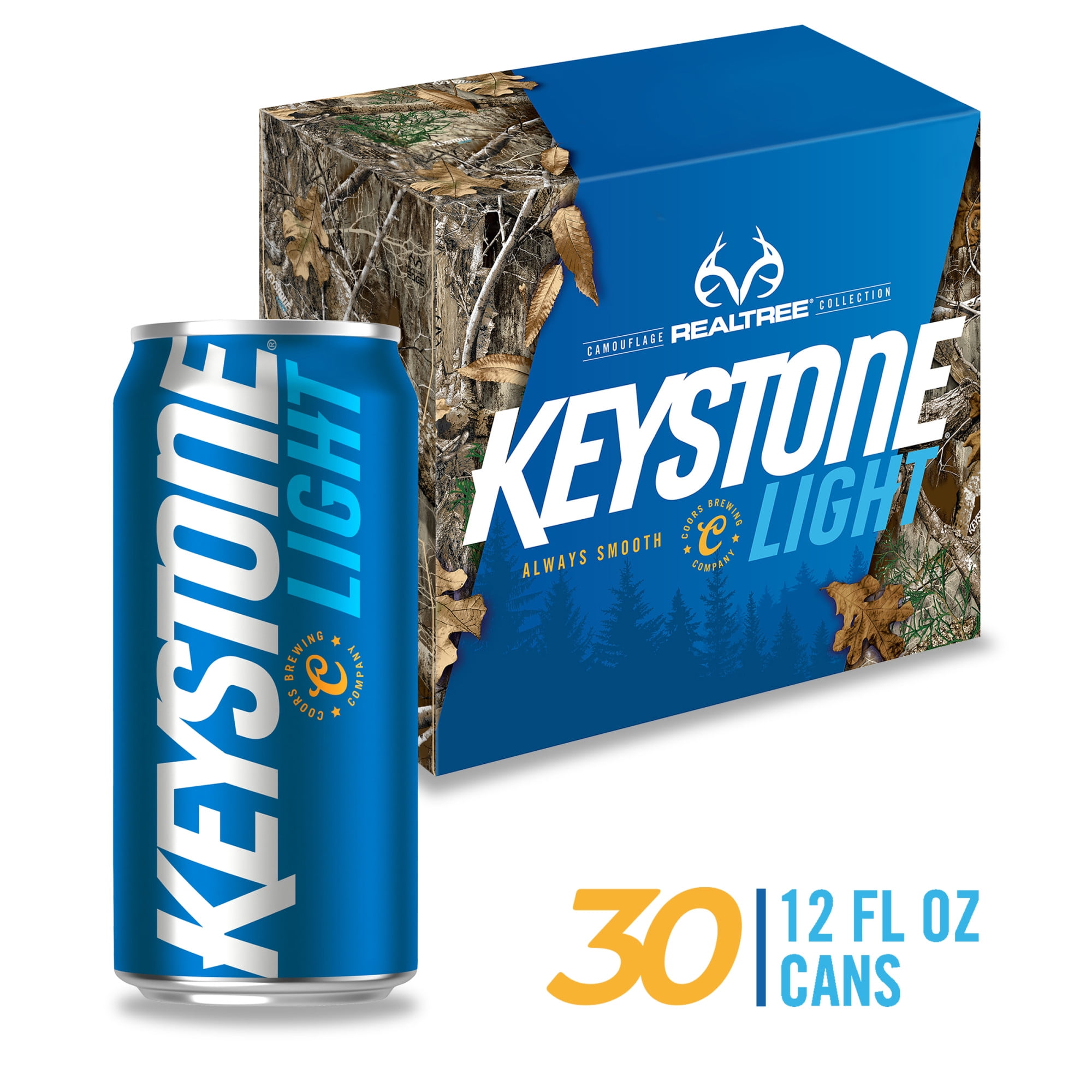 Keystone Light Beer, 30 Pack, 12 fl oz Cans, 4.1% ABV – Walmart ...