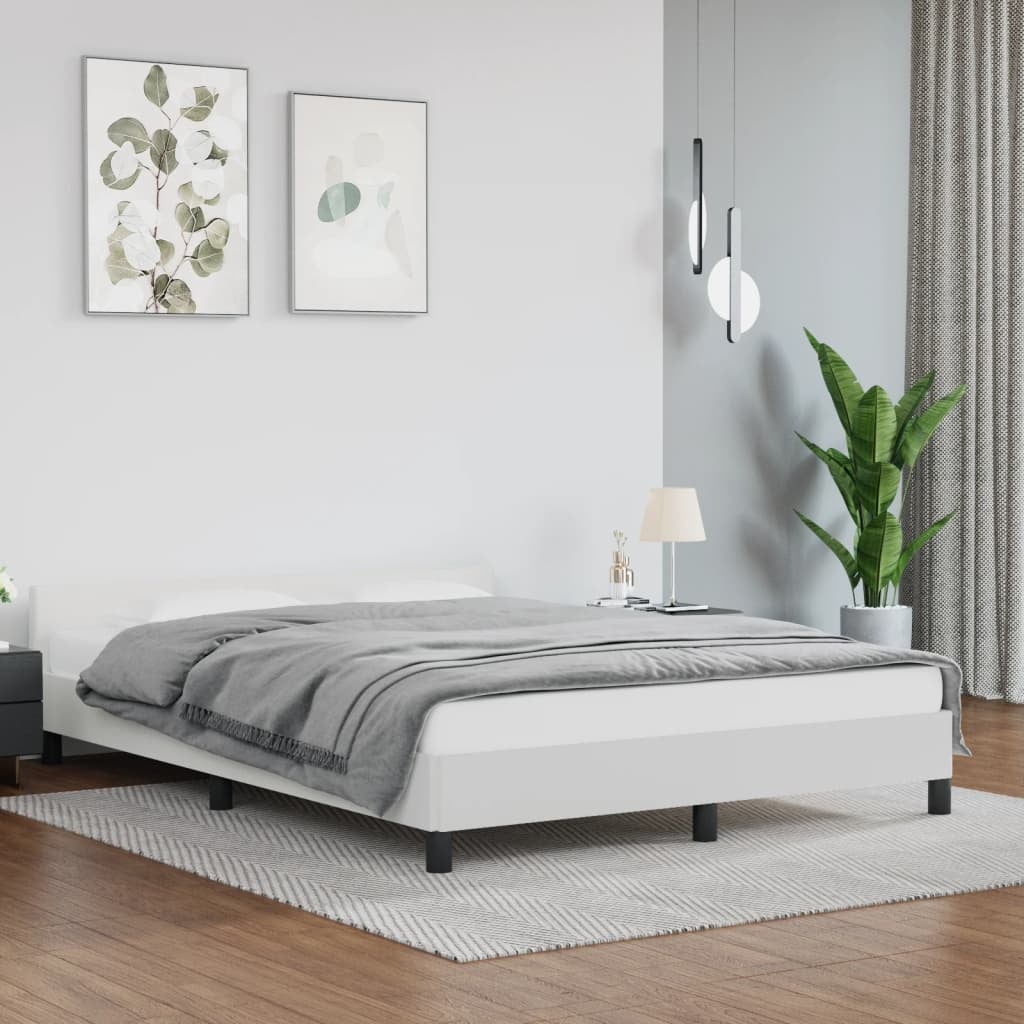 Click here for Vidaxl Bed Frame With Headboard White 137x190cm Fu... prices