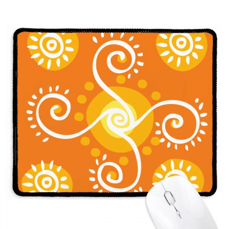 Volume Orange Mexico Totems Ancient Civilization Mousepad Stitched Edge ...