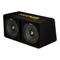 "Kicker 44DCWC122 Dual 12"" Car Audio Sub Box, 1200W 2 Ohm, Vented ...