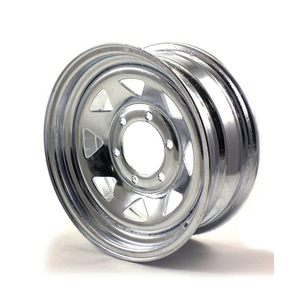 15X6 6-Lug on 5.5" Galvanized Spoke Trailer Wheel - Walmart.com ...