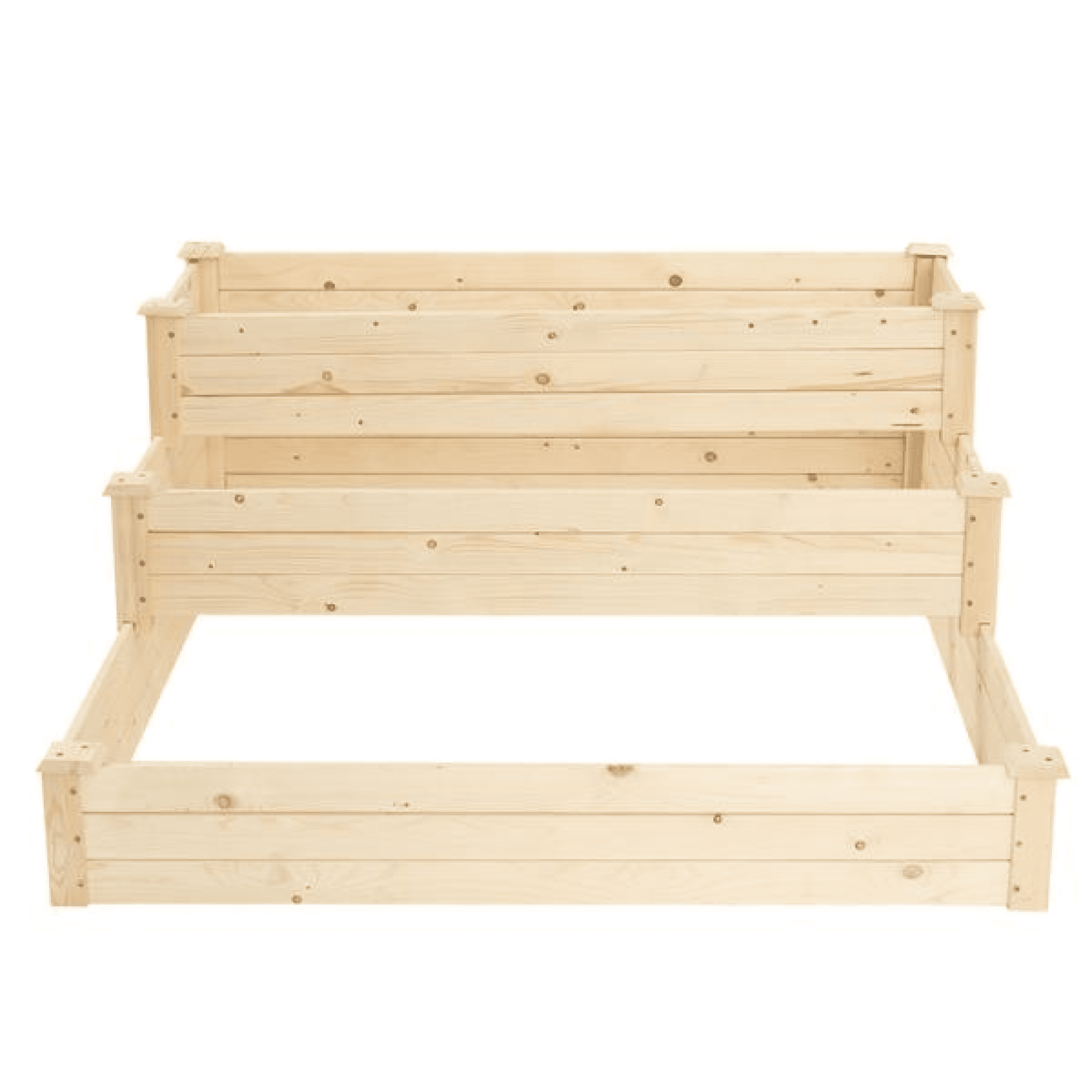 O’Force Wood Plant Stand Outdoor Ladder Multi-Tiered Plant Holder Stand ...