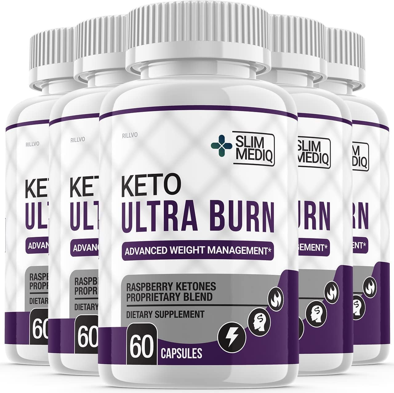 5 Pack Keto Ultra Burn Supplement Pills, Advanced Ketogenic Formula 300 ...