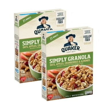 Quaker Simply Granola, Oats, Honey, Raisins and Almonds, 34.5 Oz, 5g ...