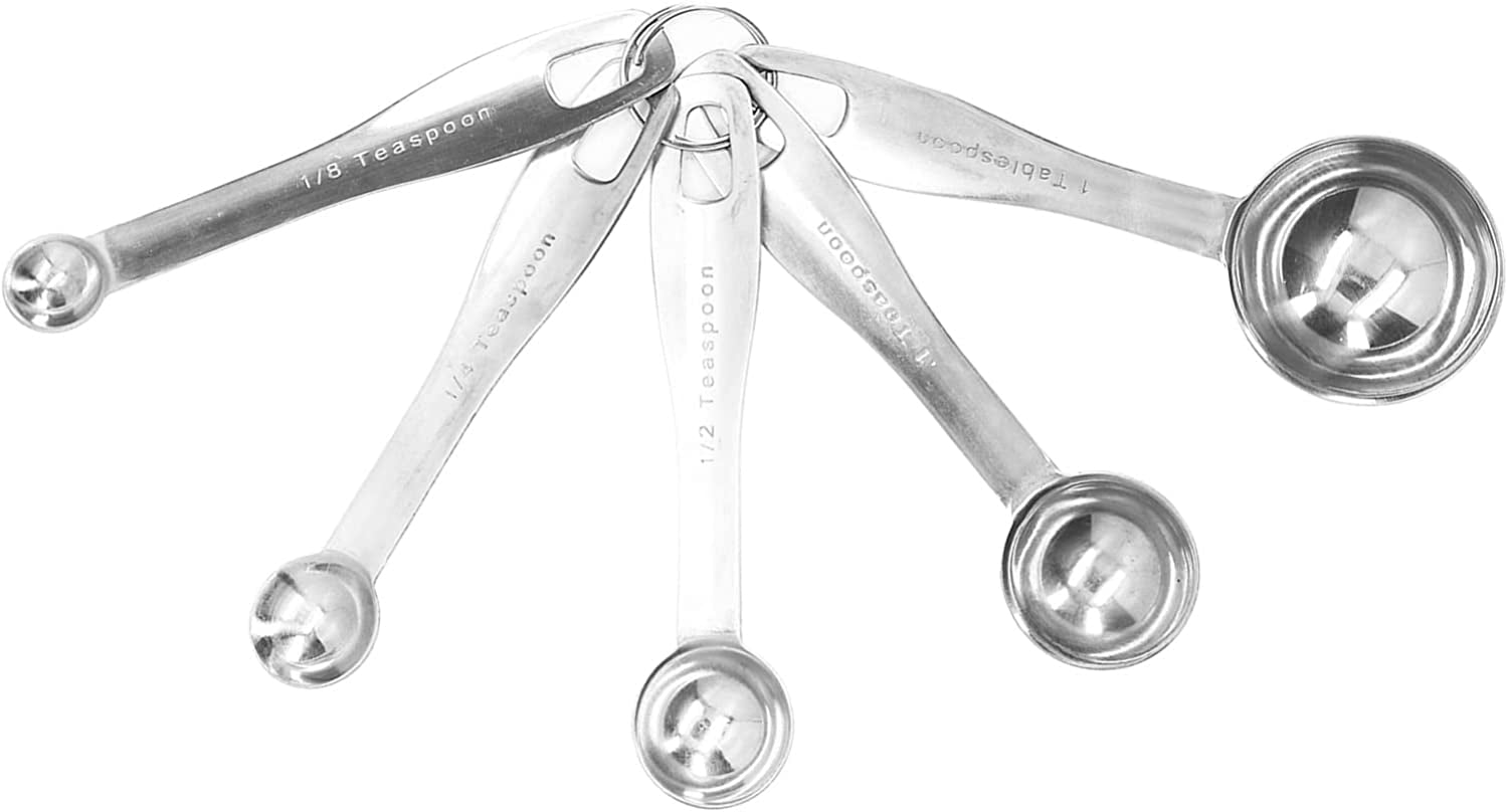 Measuring Spoons Set, 5pcs/set Measuring Spoons Stainless Steel ...