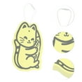 Unique Bargains Civet Cat Pattern Bath Sponge Body Scrubber 1 Pc Yellow ...