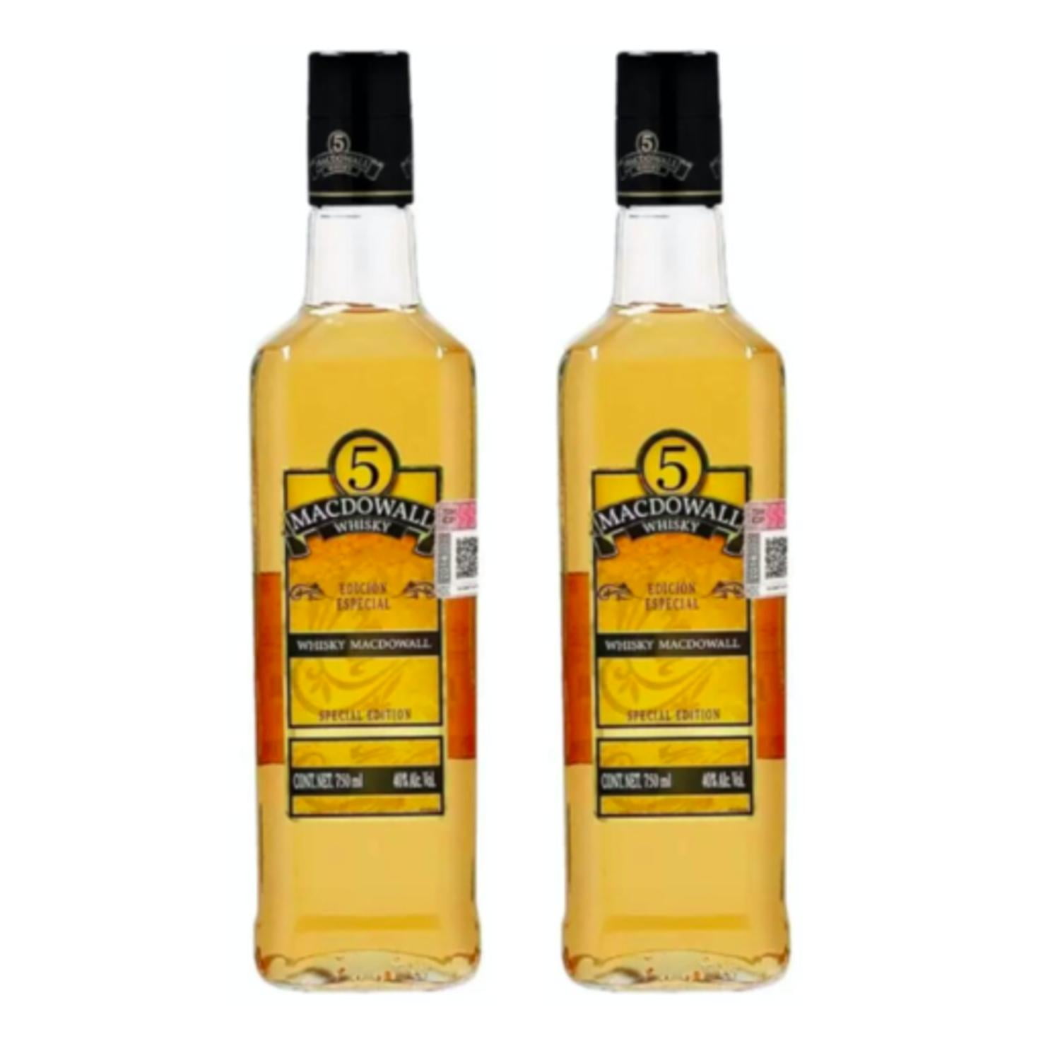 Pack de 2 Whisky Macdowall 5 Edición Especial 750 ml | Bodega Aurrera ...