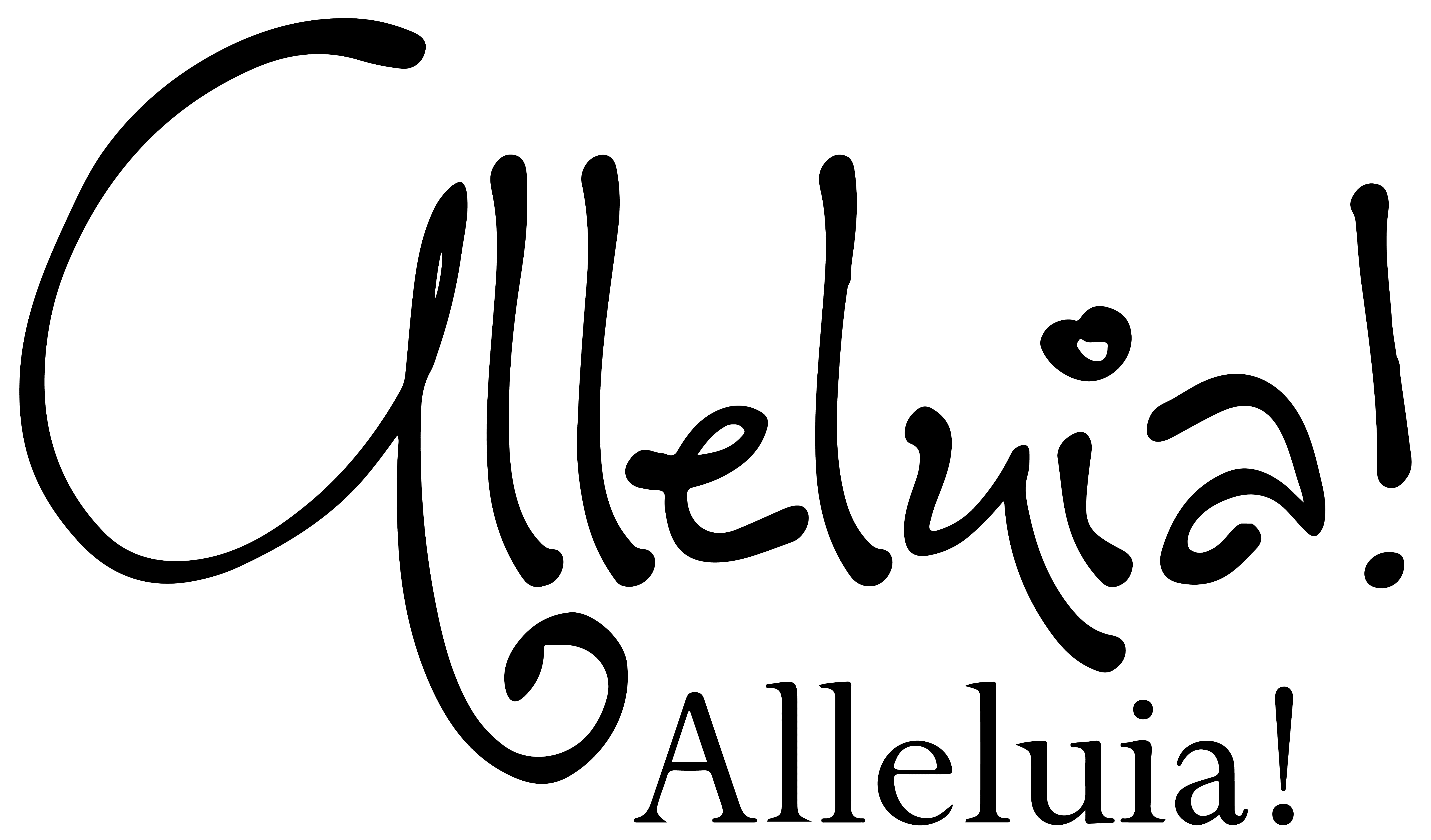 Alleluia! Alleluia! Vinyl Decal Sticker Quote - Large - Matte Black ...