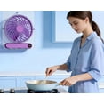 Anckoeil Folding Card Desktop Fan, USB Rechargeable Portable Mini Fan ...
