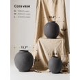 Ceramic Vase - Round Floor Vase for Centerpieces, Farmhouse Flower ...