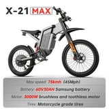EKX X21 MAX Electric Moutain Dirt Bike for Adults,3000W (Peak 6000W ...