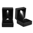 Elegant Ring Box with Built-in LED Lighting Perfect for Engagement and ...