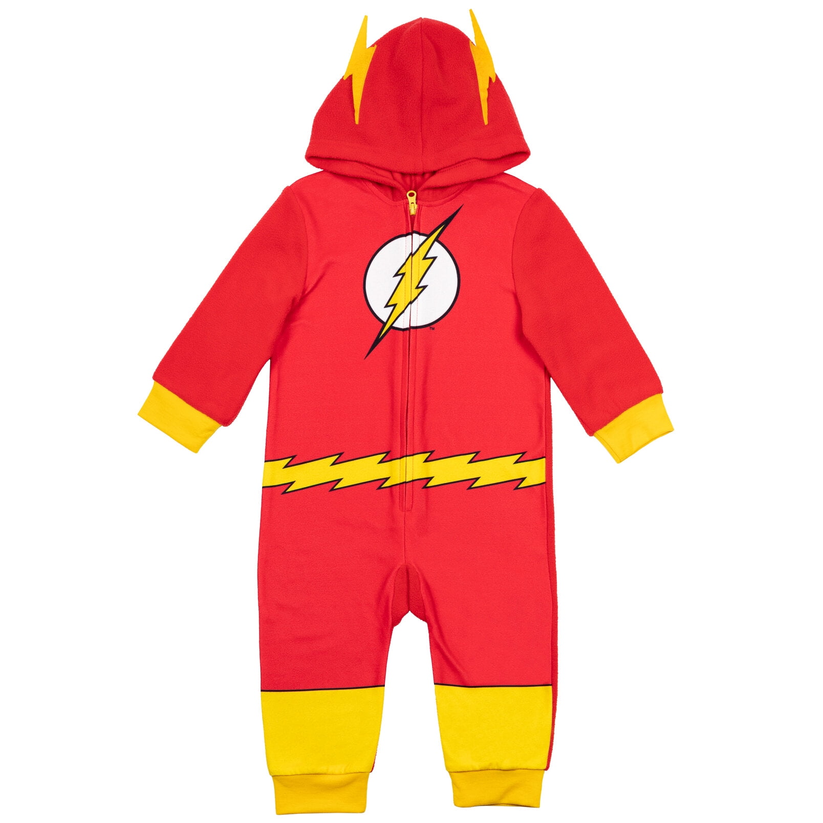 DC Comics Justice League The Flash Toddler Boys Fleece Zip Up Pajama ...