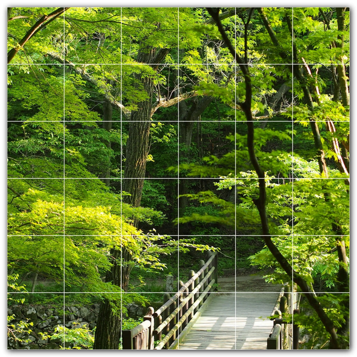 Picture-Tiles.com: Bridge Ceramic Tile Wall Mural WAL500250-66M. 36"W x ...