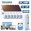 TOGUARD SC23 10CH 4MP Solar Wireless Security Camera System Outdoor ...