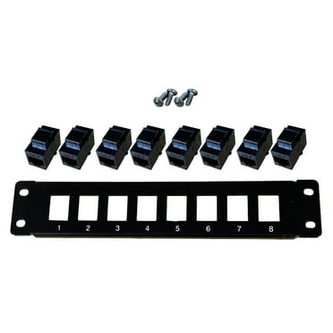 StarTech.com 24 Port 0.5U RJ45 Cat5e 110 Ethernet Rackmount Network ...