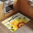Area Rug 2 x 3 Ft, Sunflowers Indoor Accent Bathroom Rugs for Kitchen ...