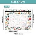 ALAZA Cute Rabbit in Floral Pattern Pencil Pouch 3 Ring Binder with ...
