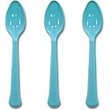 Bright and Vibrant Caribbean Blue Plastic Spoons, 20 Ct. - Walmart.com