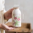 Ceramic Rustic Farmhouse Vase, Distressed Flower Vase for Home Decor ...
