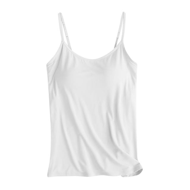 Dorkasm Womens Tank Tops With Built In Bra Camisoles Spaghetti Straps