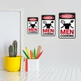 Portrait Round Plus Danger Men Cooking (Kitchen) Wall or Door Sign ...