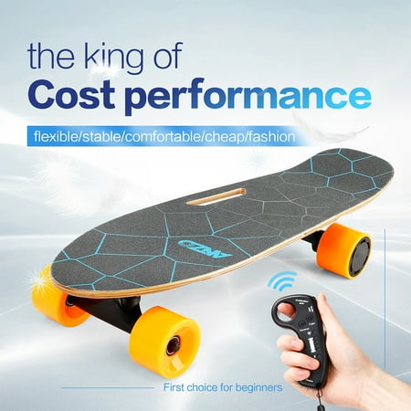 Electric Skateboard, Small Fish Boards with Remote Control, 350W, Max ...