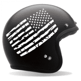TOTOMO USA American Flag Car Sticker Decal 2 Pack White USF-02W ...