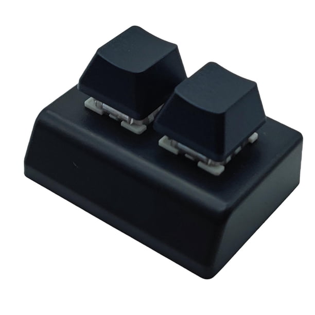 Unatoiry 2-Key Mechanical Gaming Keypad Hot Swap Programming Black Red ...