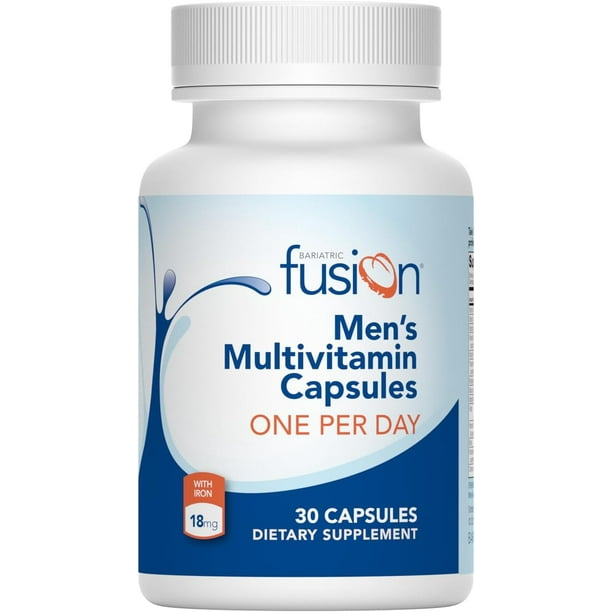 Bariatric Fusion Men's Multivitamin With Iron (One Per Day) | 18 Mg ...