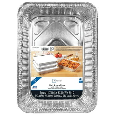 MT Products 50-Piece Disposable Aluminum Foil Crab Shell Mini Pie Pans ...