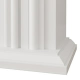47.5" Wide Freestanding Fireplace with Realistic LED Flames - White ...