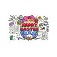 6PC 17x11 Inch Easter Kids Paper Placemat, Children's DIY Coloring ...