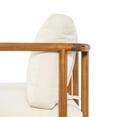 Christopher Knight Home 52" Outdoor Acacia Wood Loveseat, Curved Arm ...