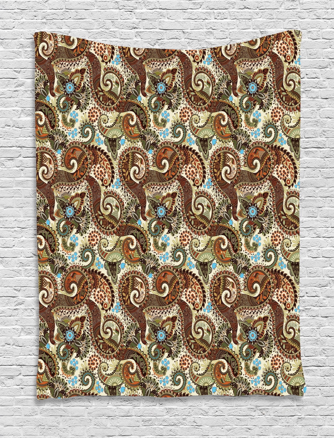 Paisley Tapestry, Persian Teardrop with a Curved Tip Motif in a ...