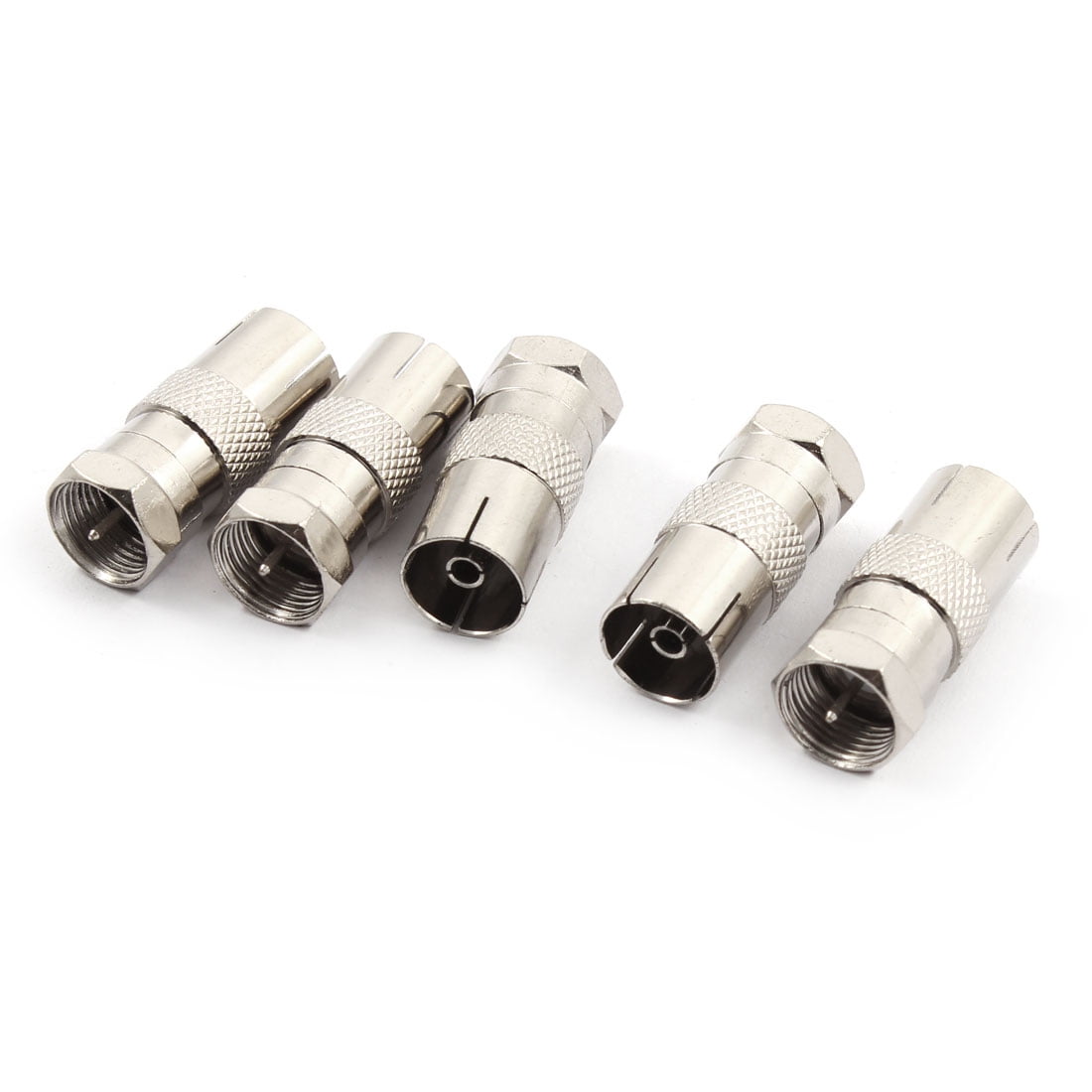 F Type Male to TV PAL Female Plug Antenna RF Coaxial Cable Connector ...