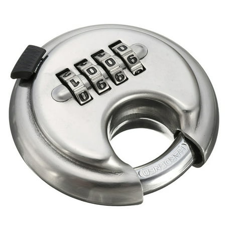 4 Digit Combination Password Lock Stainless Steel Security Lock Padlock ...