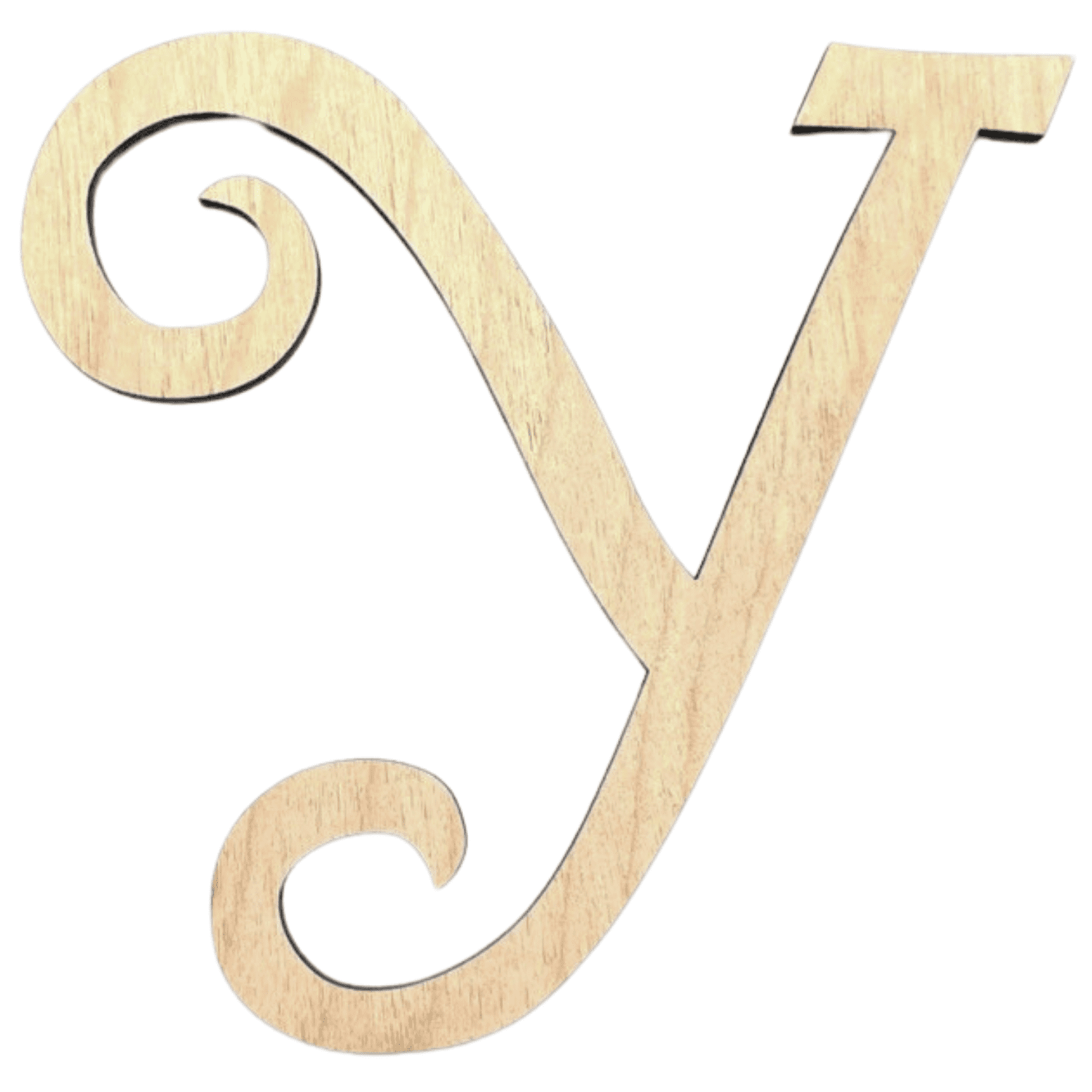 Krafty Supply - 12" Tall Birch Letter Y | 1/4" Birch Plywood |Curlz ...