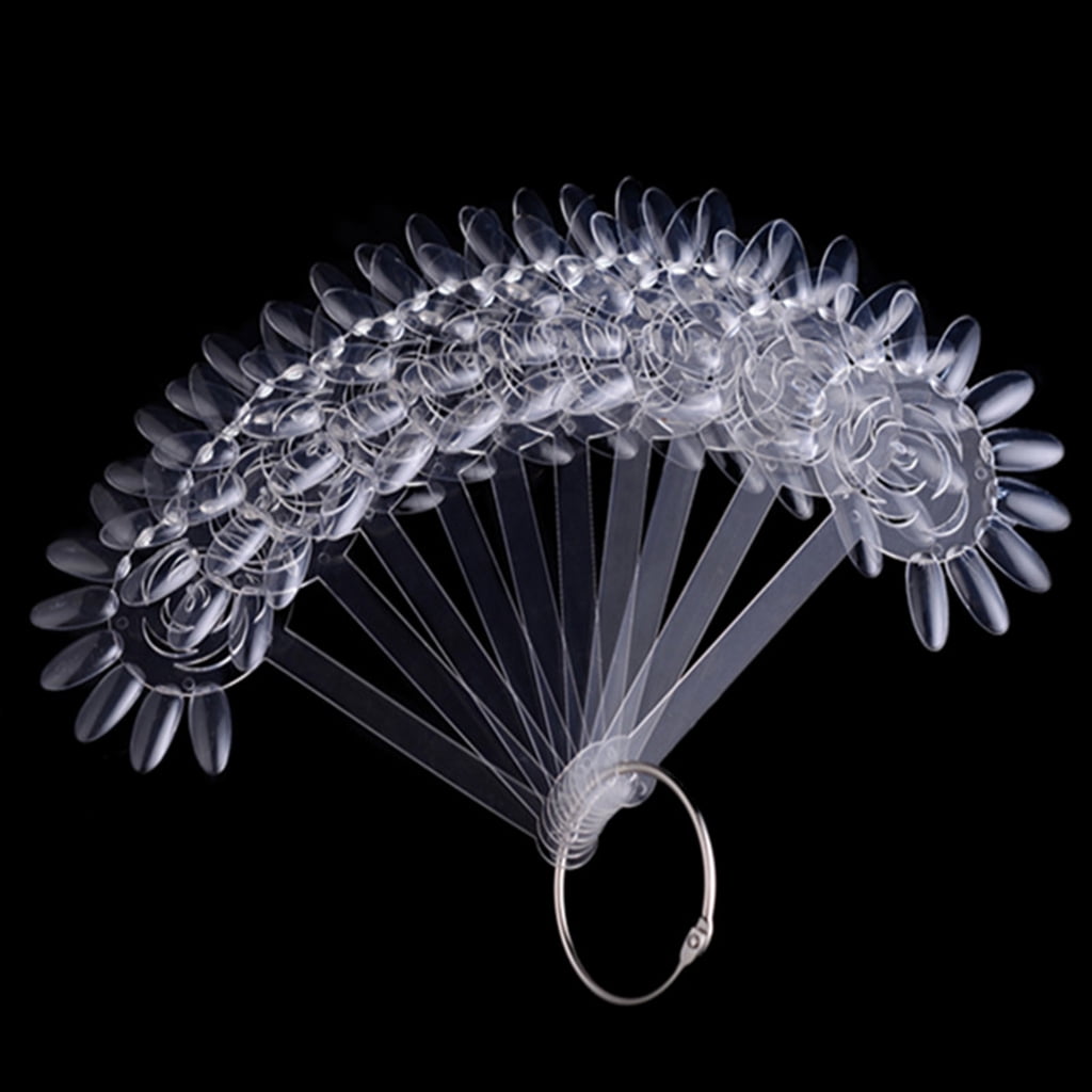 Fan-shaped Nail Swatches Sticks Nail Practice Color Display Nail Supply ...