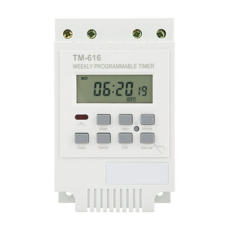 Programmable Digital Timer, Digital Timer Switch Rechargeable Battery ...