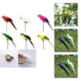 25 Cm Artificial Simulation Parrot Creative Foam Feather Lawn Ornament ...