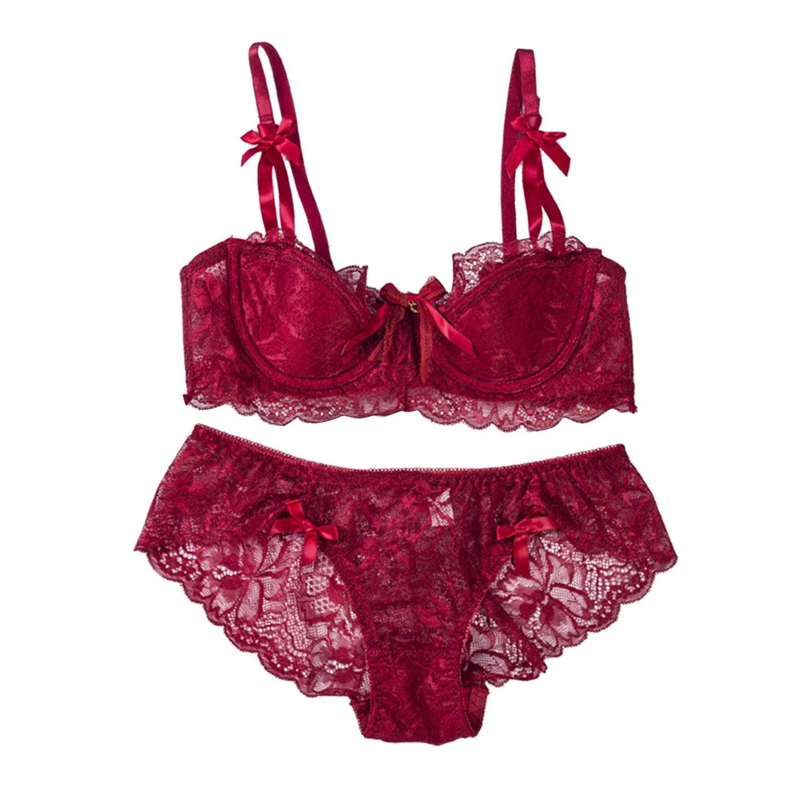 Gibobby Sujetador De Encaje Para Mujer Conjunto de ropa interior ...