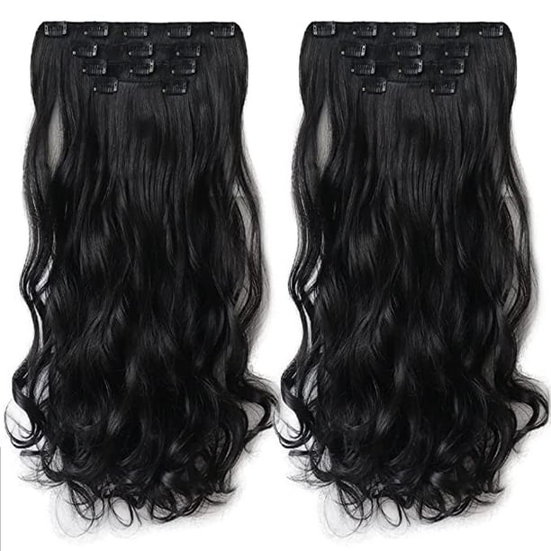 Black Clip in Hair Extensions,Black Hair Extensions Clip For Black Hair ...