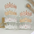Milue Crystal Tiara Crown Headband Display Rack Metal Princess Crown ...