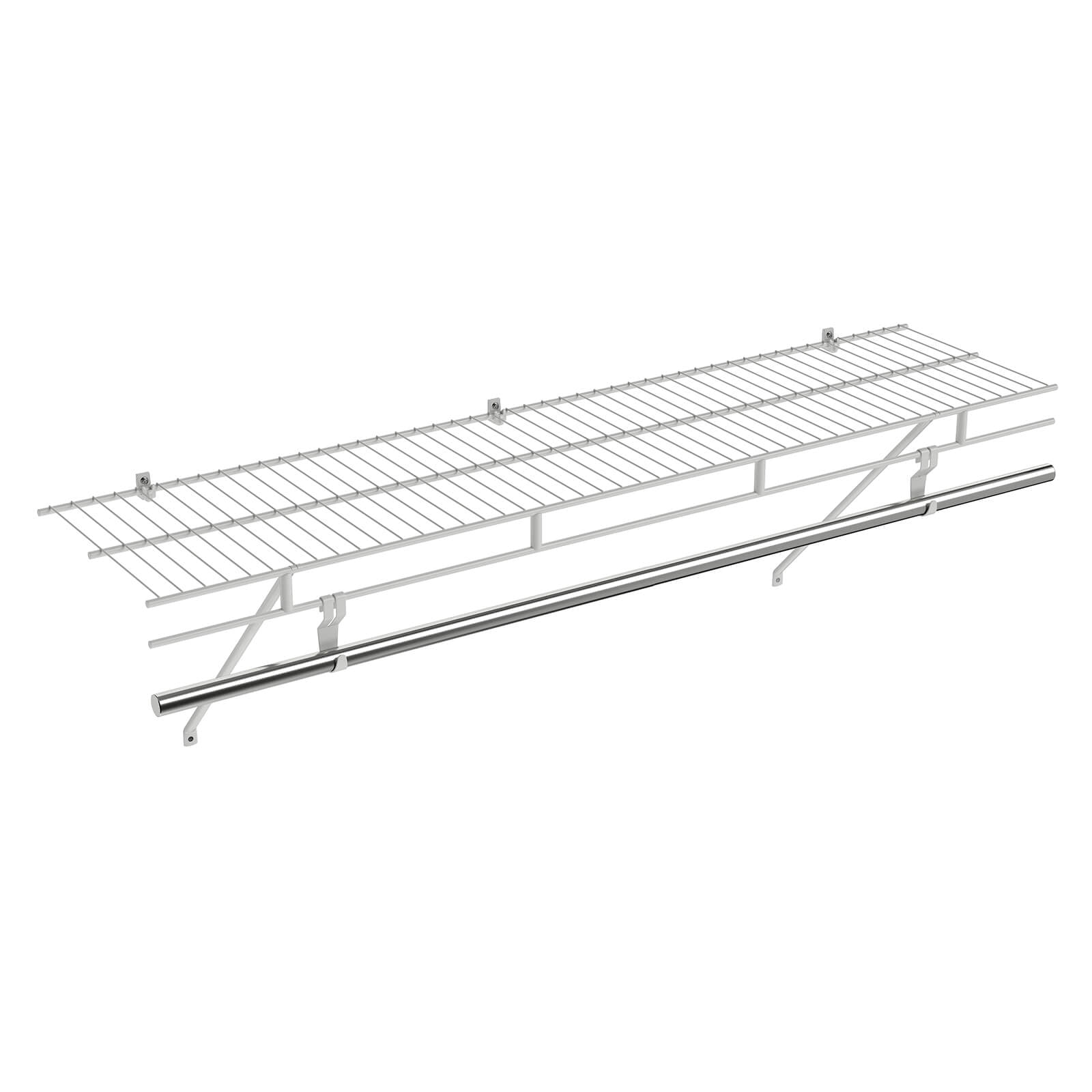 Click here for Costway 4 Ft X 12 Inch Closet Shelves Wall Mounted... prices