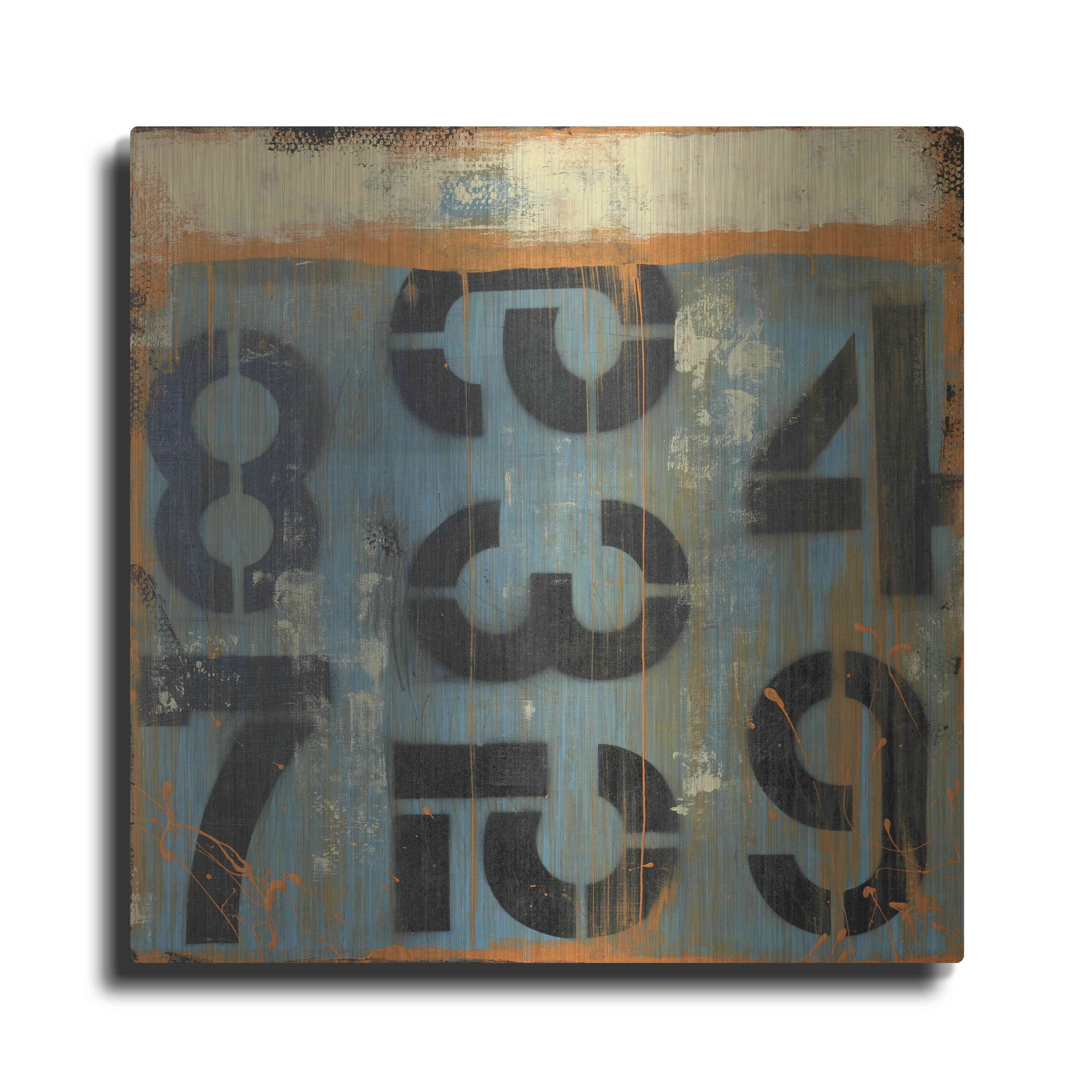 Luxe Metal Art 'Score Card' by Erin Ashley, Metal Wall Art, 24"x24 ...